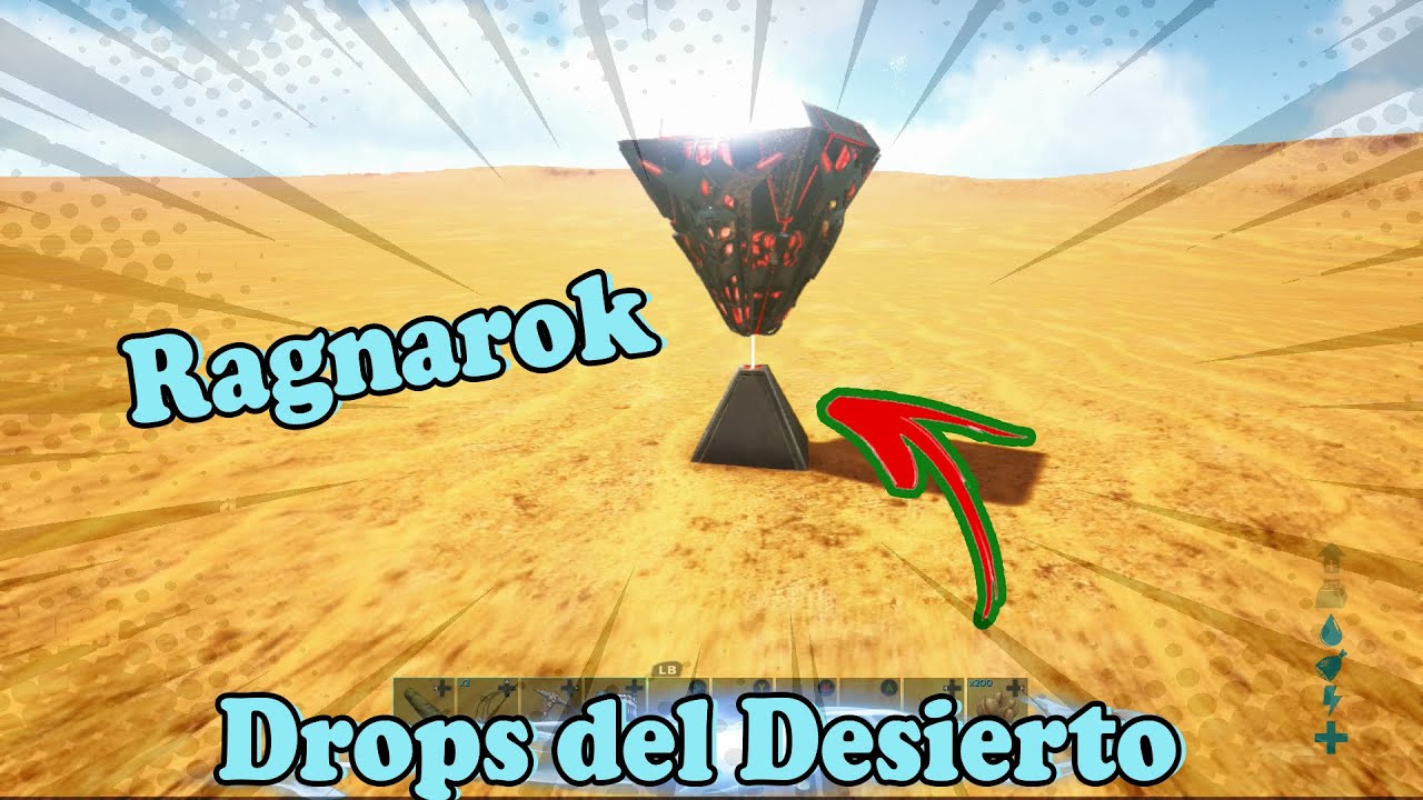 ARK encontrar drops rojos del Desierto RagnaroK - YouTube