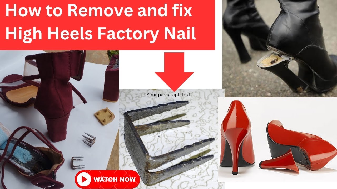 How to Remove and Fix High Heels Factory Nail diy - YouTube