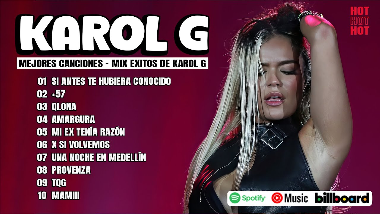 Karol G Grandes Éxitos Mix 2024 - Lo Más Popular de Karol G - Canciones ...