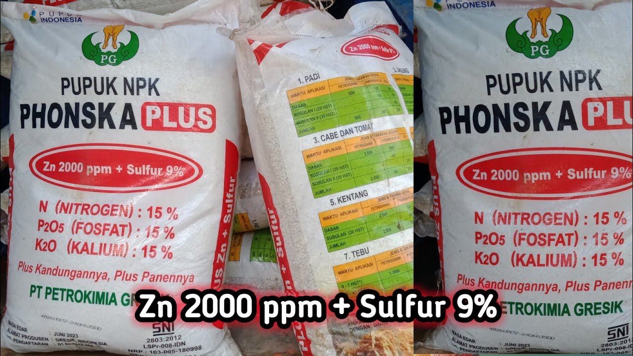 Penjelasan Pupuk NPK PHONSKA PLUS - NPK PLUS - YouTube