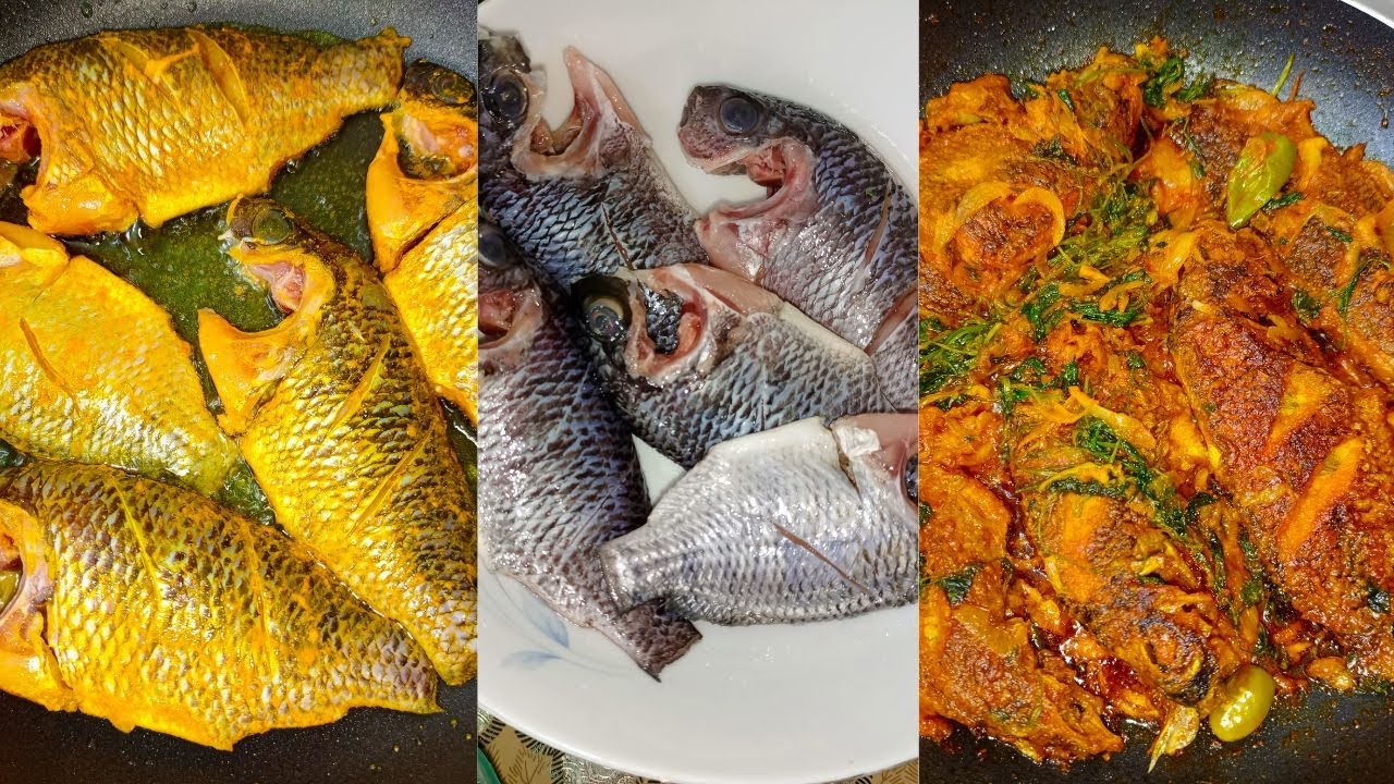 বাঙালি স্টাইলে তেলাপিয়া মাছ ভুনা রেসিপি | Telapiya mach bhuna Recipe ...