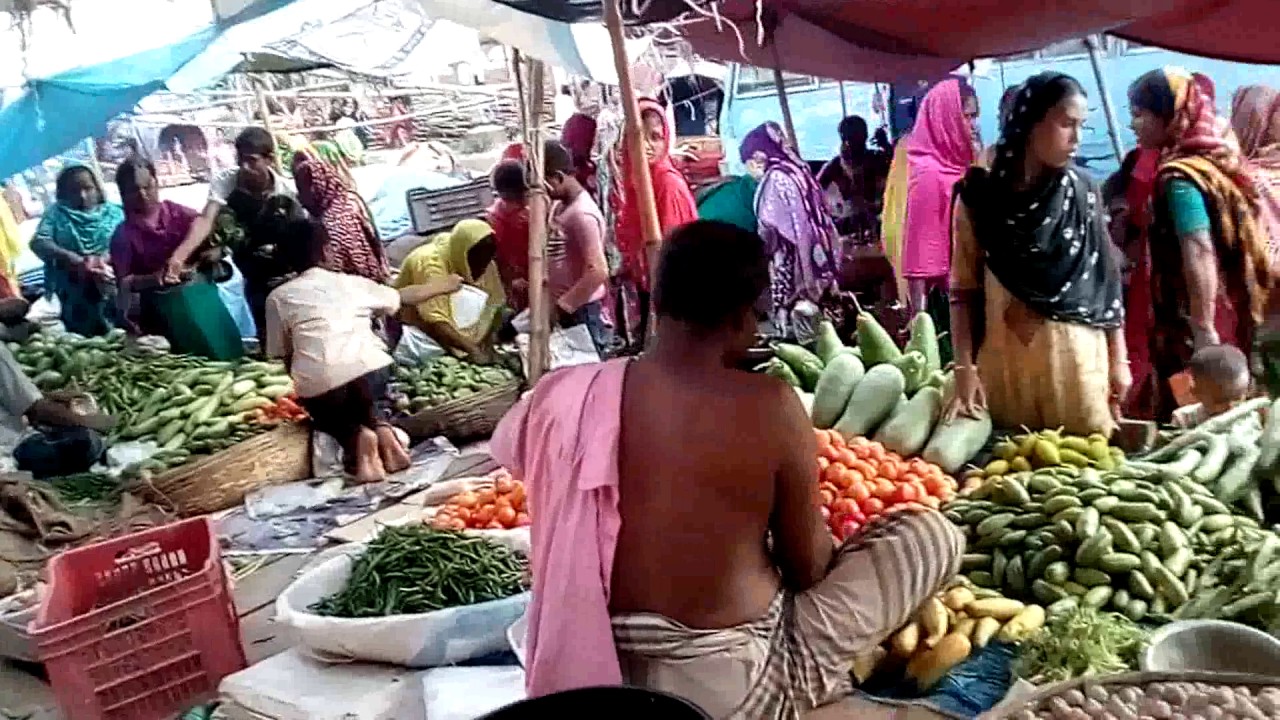 Vegetables Market Dhaka Mirpur Kacha Bazar in Dhaka Bangladesh - YouTube