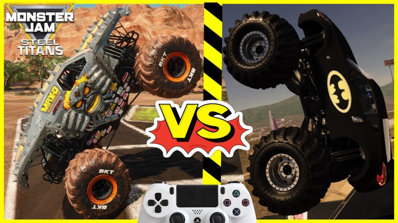 Monster Jam Monster Trucks Steel Titans Video Game Backflip ...