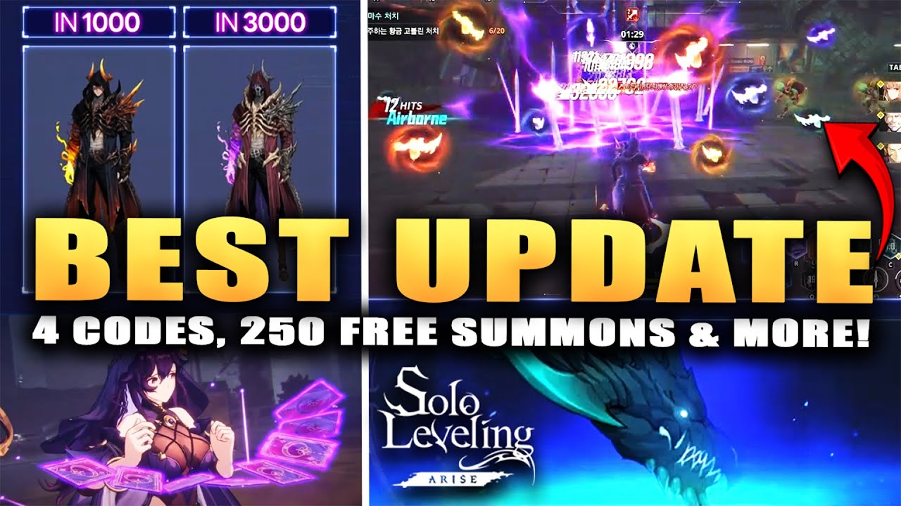 4 BIG CODES, SSR ANNI TICKET, 250 FREE SUMMONS, JOB CHANGE, SHADOW & ISLA!!!!! (Solo Leveling ...