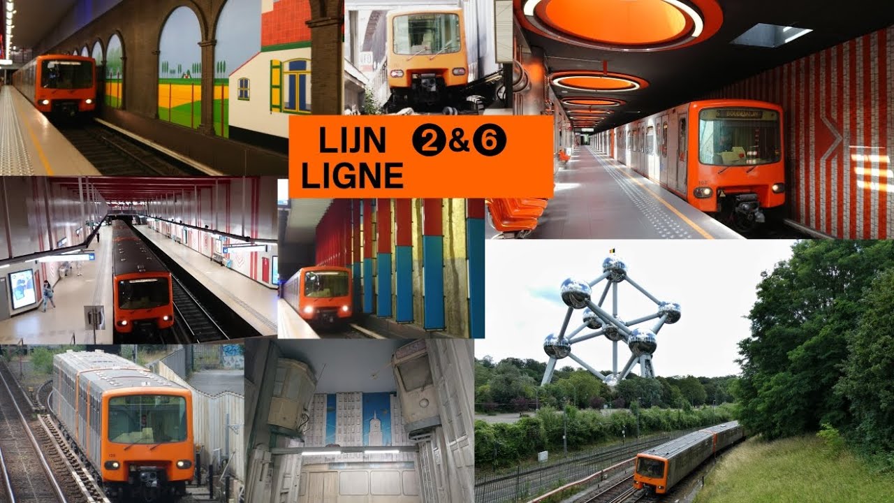Metro Brussel Bruxelles Brüssel Brussels/Lijn Ligne 2&6/M1-M4 in and ...