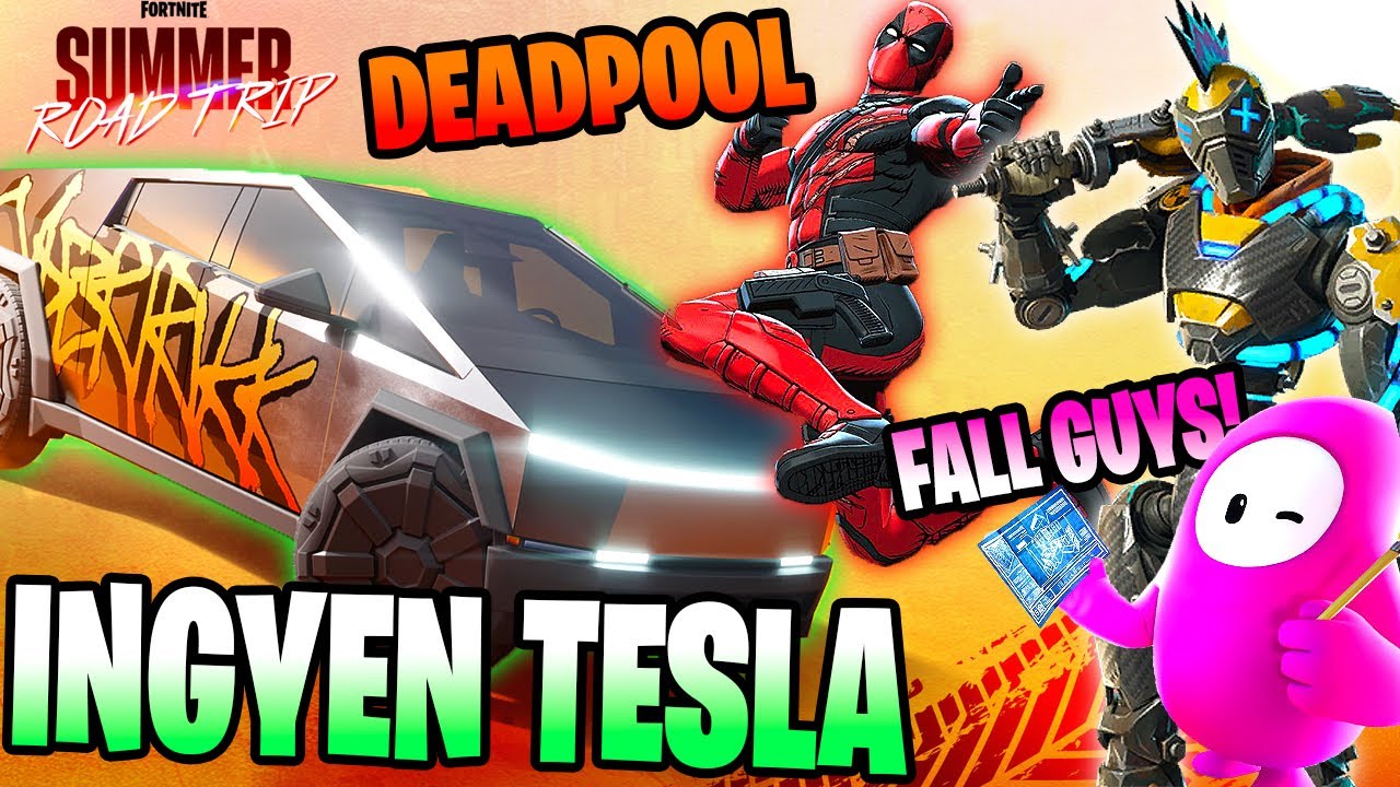 Deadpool és INGYENES Tesla! Fall Guys mód és ÚJ skinek v30.30 - YouTube