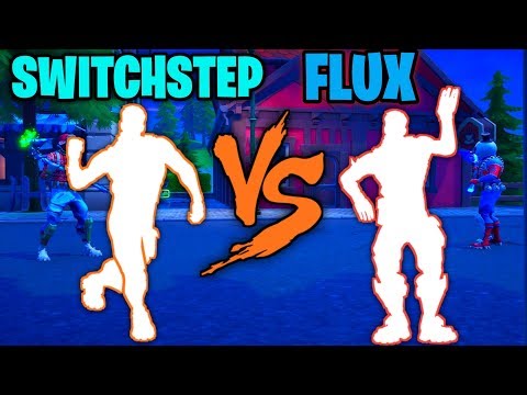 FORTNITE SWITCHSTEP EMOTE VS FLUX EMOTE!!!