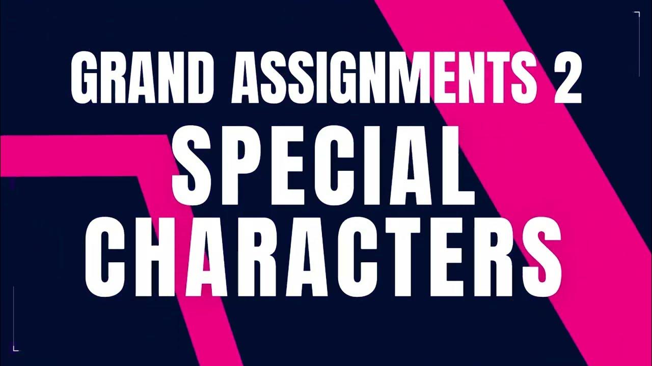 Special Characters Grand Assignment 2 Python Coding Tips Tricks Nxtwave Ccbp 40 Telugu