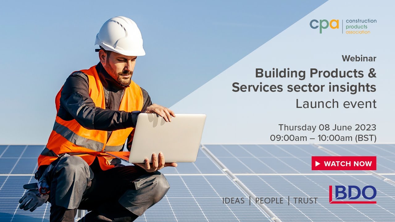 Building Products & Services Sector Insights 2023| Launch event - YouTube