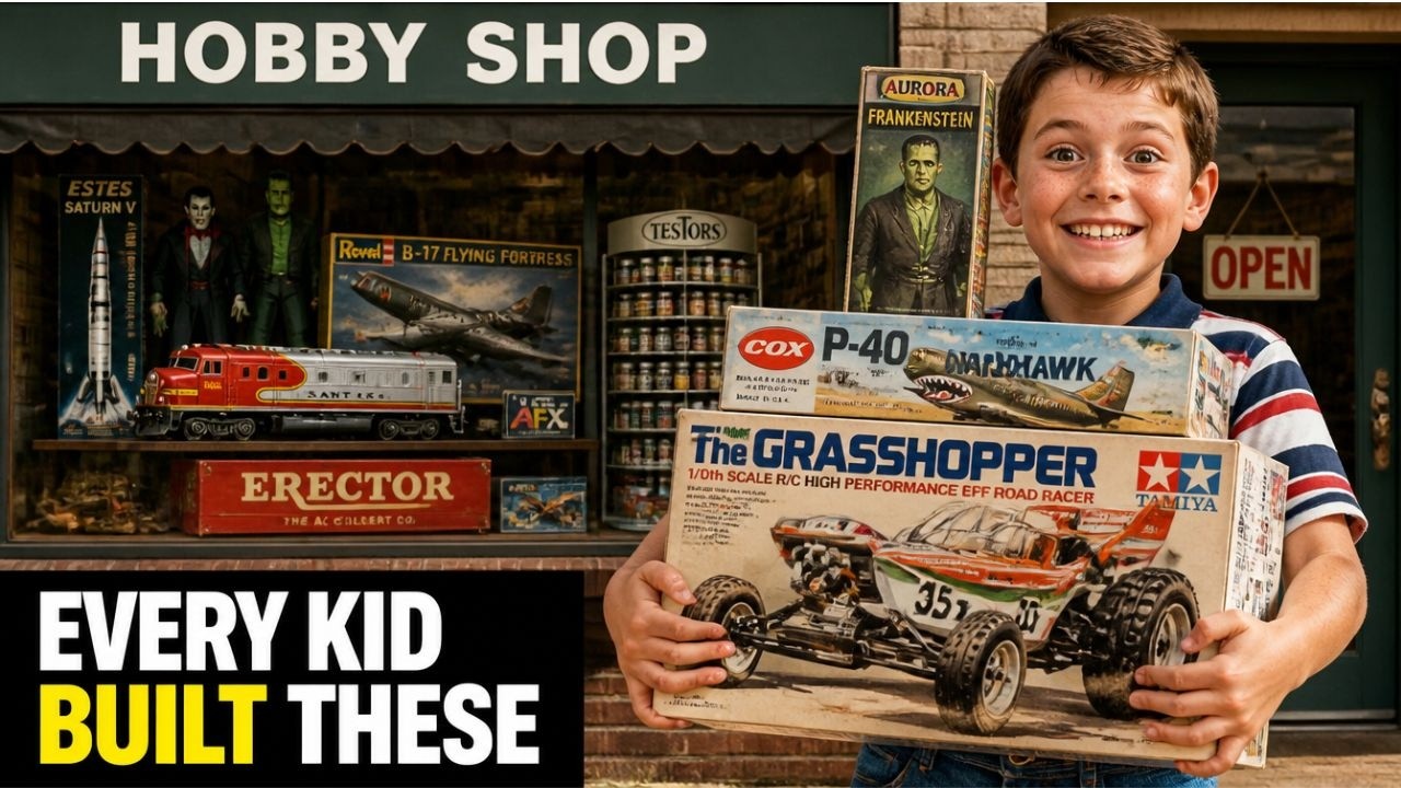 Remember When Kids Built Model Kits & Launched Rockets? Vintage Hobbies ...