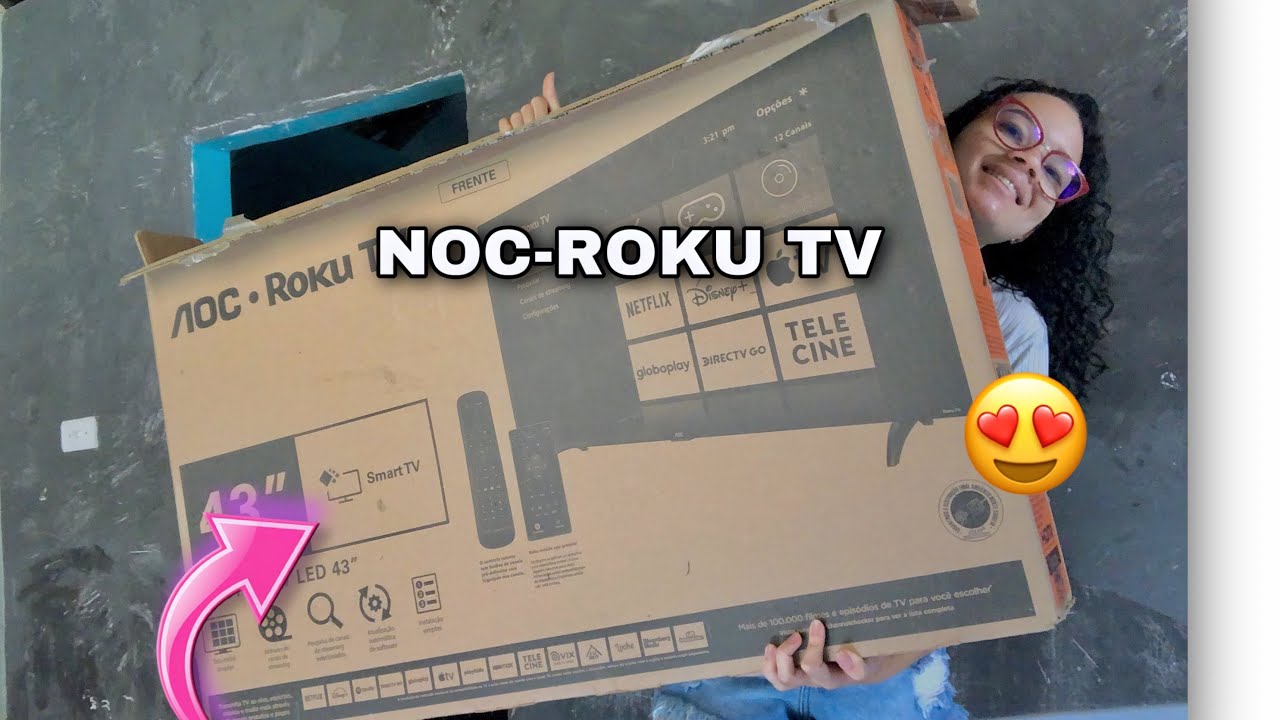COMPREI UMA TV NOC-ROKU 43 POLEGADAS/ UMA CONQUISTA 😱🥰. #conquista #tv ...