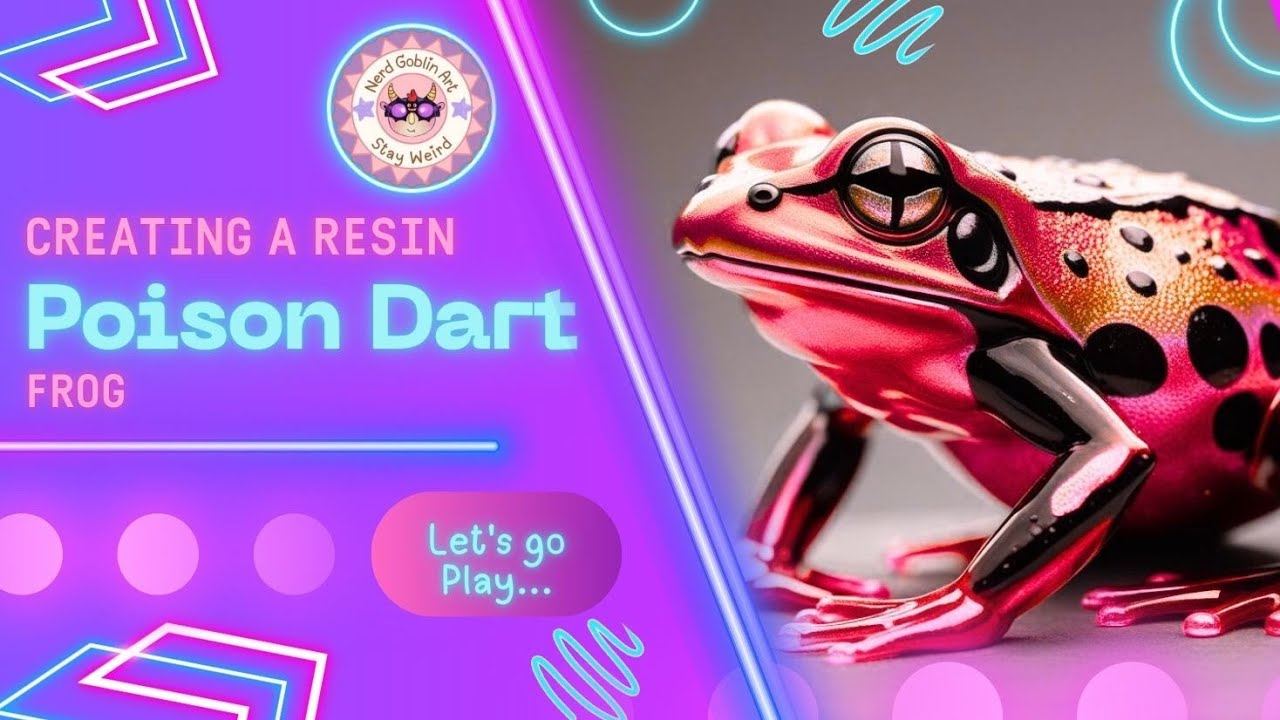 I made a Poison Dart Frog with Epoxy Resin... - YouTube