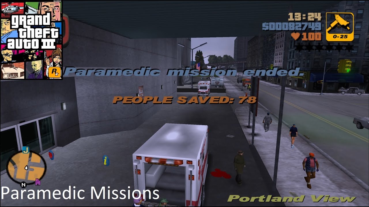 Grand Theft Auto III Paramedic missions with commentary - YouTube