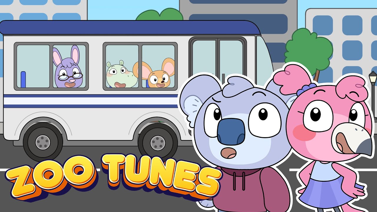 Wheels on the Bus | Kids Songs & Nursery Rhymes | Zoo Tunes - YouTube