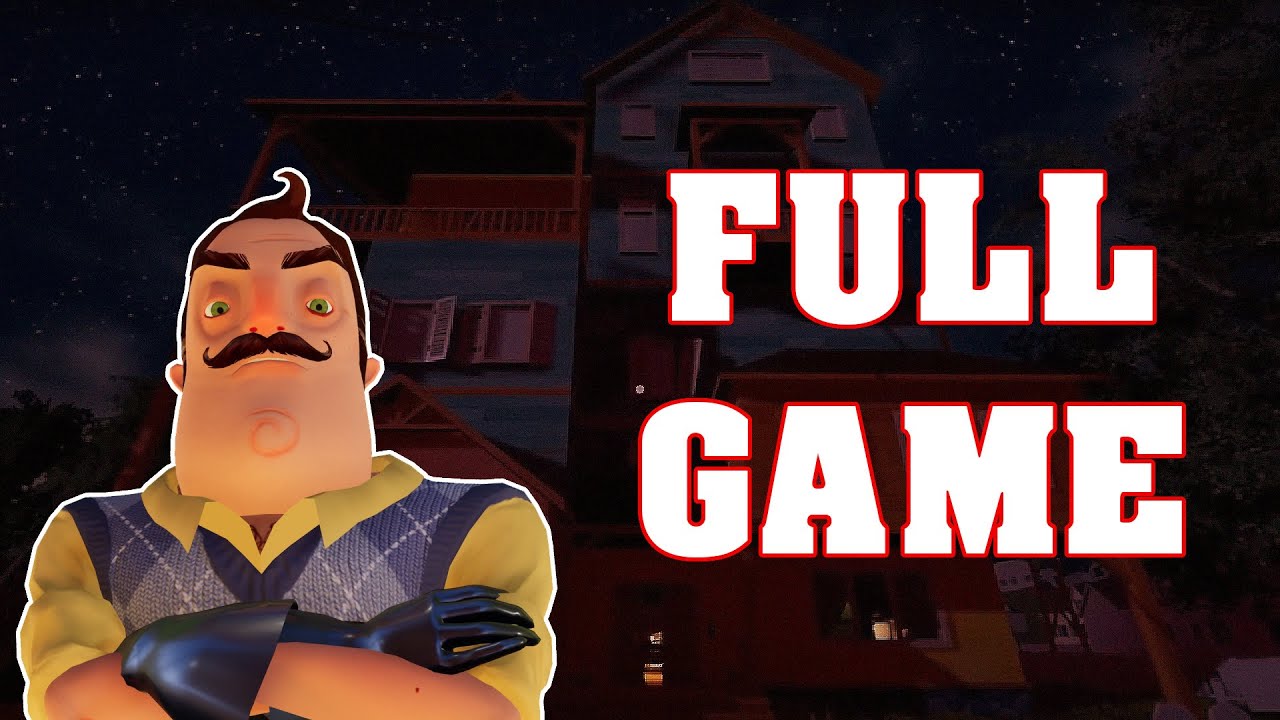 Hello Neighbor Alpha 1 - Full Game - YouTube