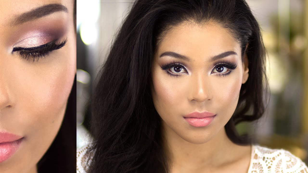 Bright Eyes & Pouty Lips | Flirty Makeup Tutorial - YouTube