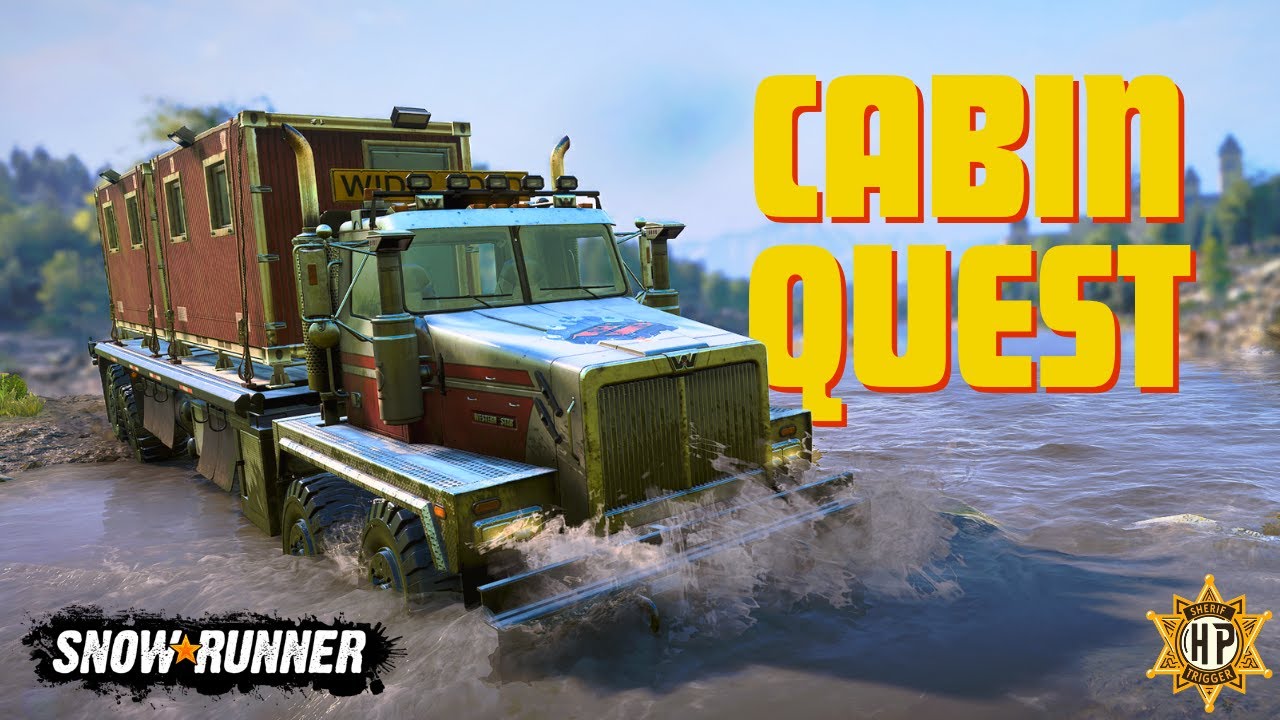 Hauling a Cabin to the Peak in SnowRunner - Western Star | SnowRunner ...