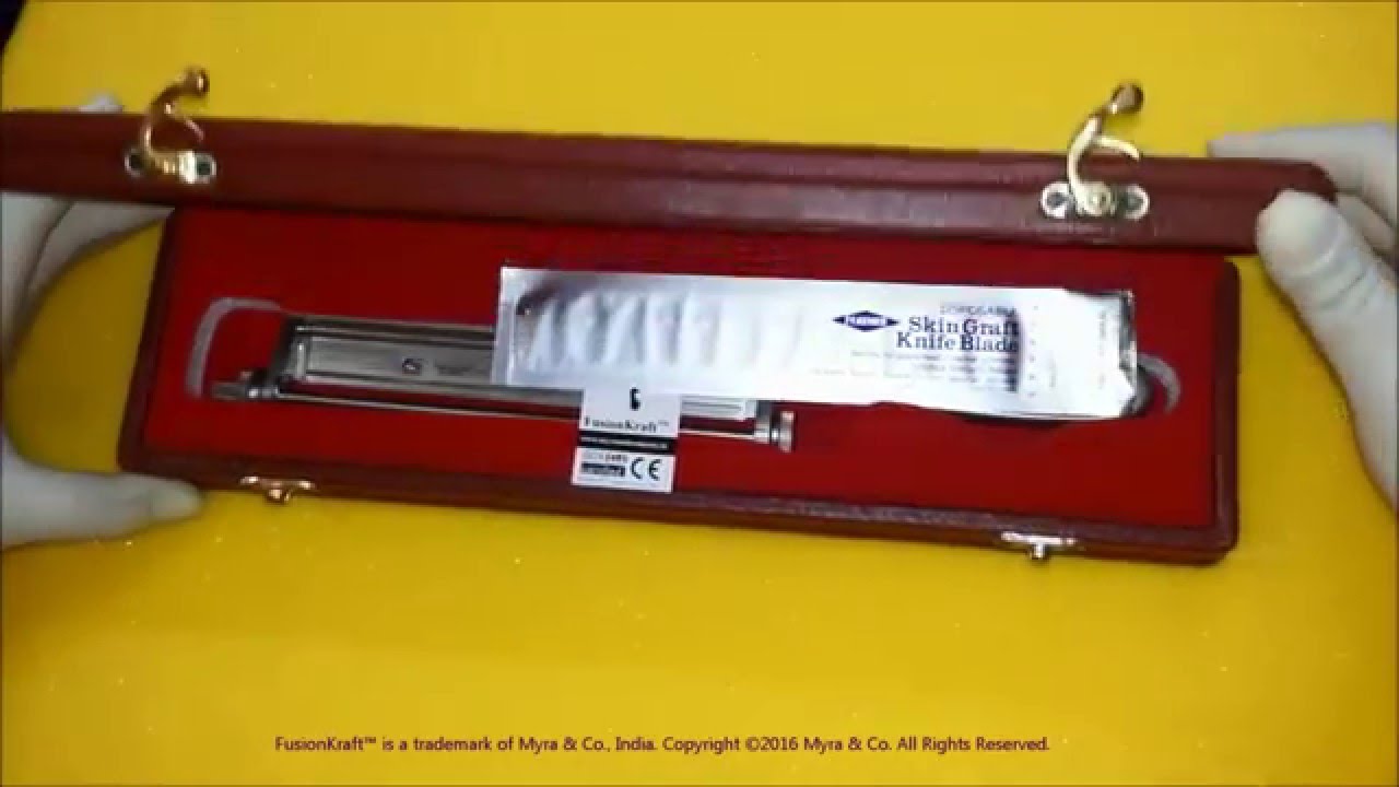 FusionKraft™ Watson Skin Graft Handle (Dermatome) - YouTube