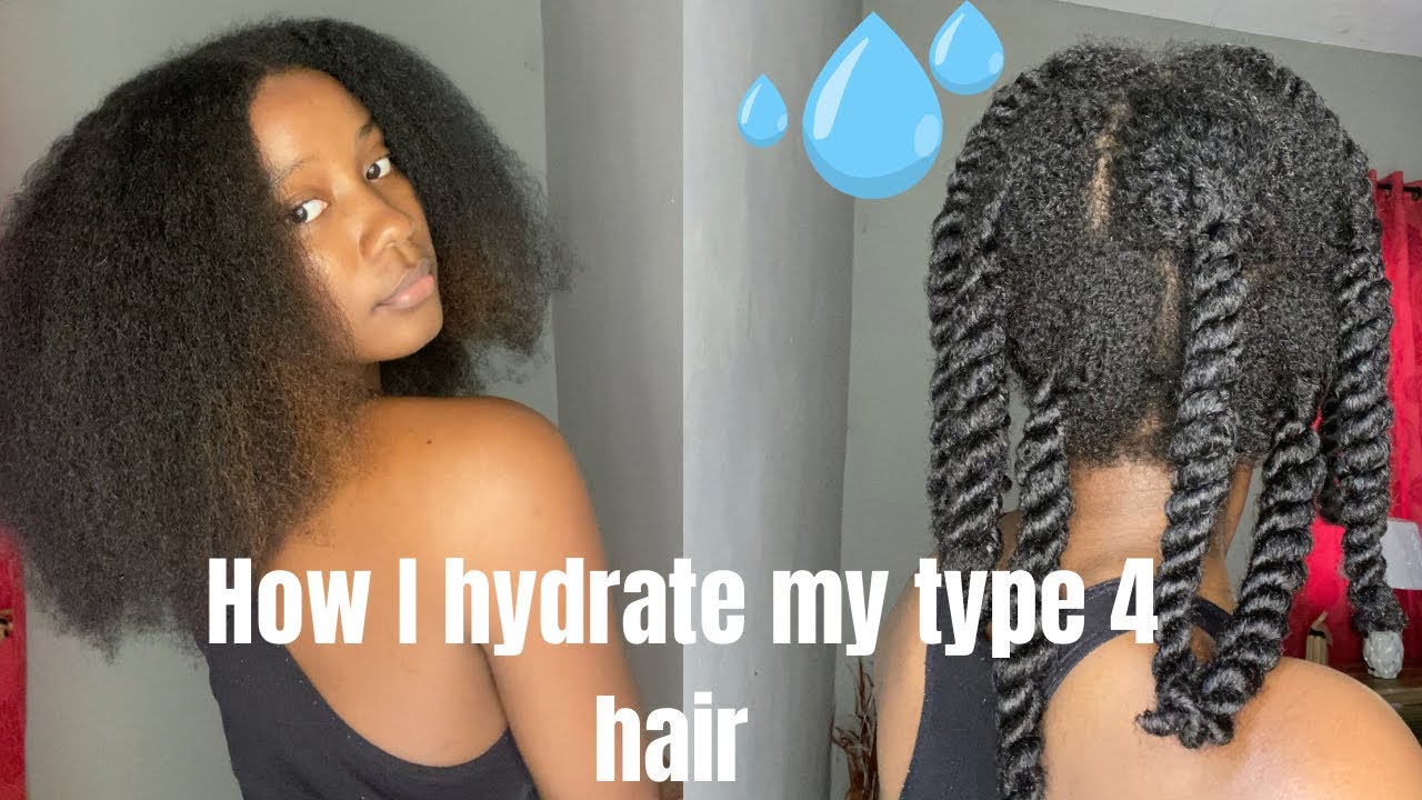 How to moisturized dry type 4 hair - YouTube