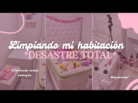 LIMPIANDO MI HABITACIÓN 🧹🫧💗*Estaba hecha un desastre