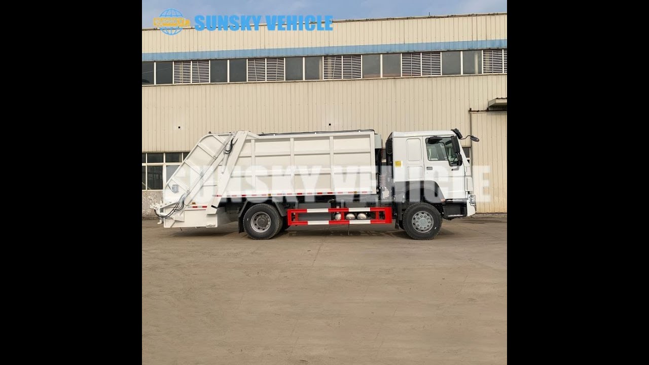 How Does A Garbage Truck Compactor Work？ - YouTube