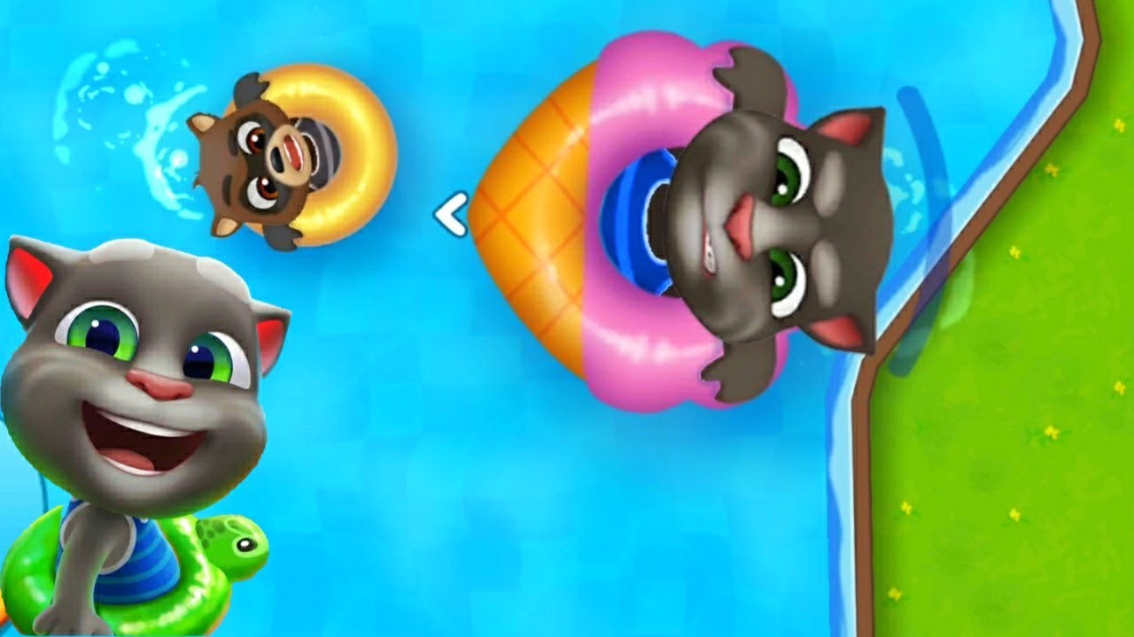Summer Pool party New Update My Talking Tom Friends (Android,iOS ...