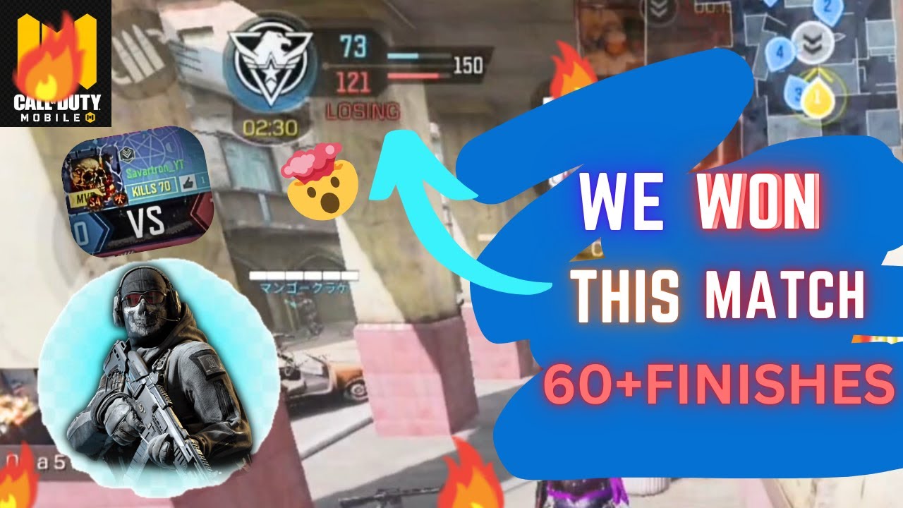 We WON this losing match !! | 60+ FINISHES | COD Mobile | Savartron # ...