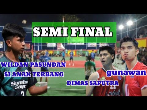 SEMI FINAL VOLLEYBALL DUET PEMAIN PROLIGA VIRAL DI TARKAM DIMAS SAPUTRA ...