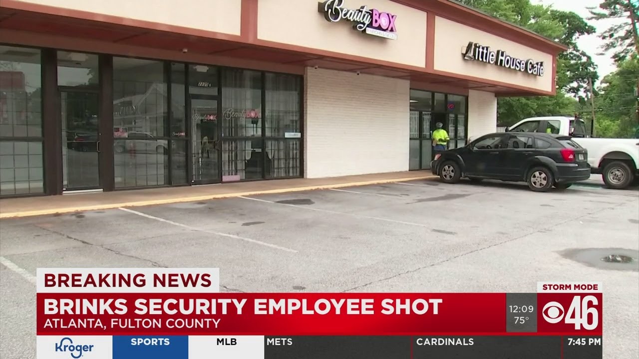 Brinks security employee shot - YouTube