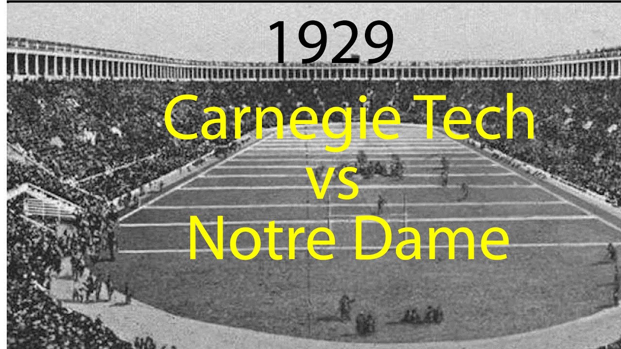 1929 Notre Dame @ Carnegie Tech College Football Game - YouTube
