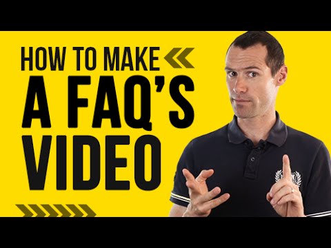 How To Make An FAQ Video - YouTube