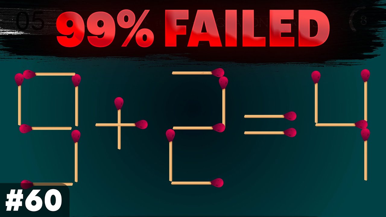 Can You Solve These TRICKY Matchstick Puzzles? - YouTube