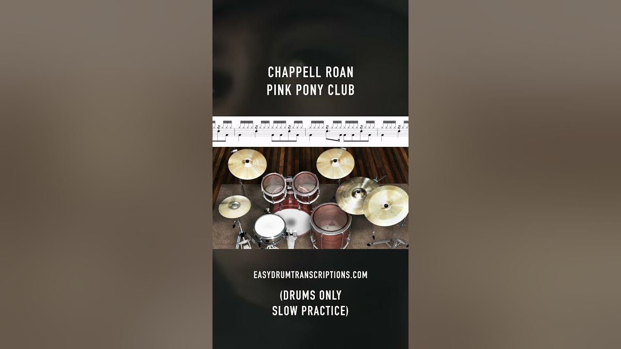 Chappell Roan - Pink Pony Club #drums #drumming #drumsheetmusic - YouTube