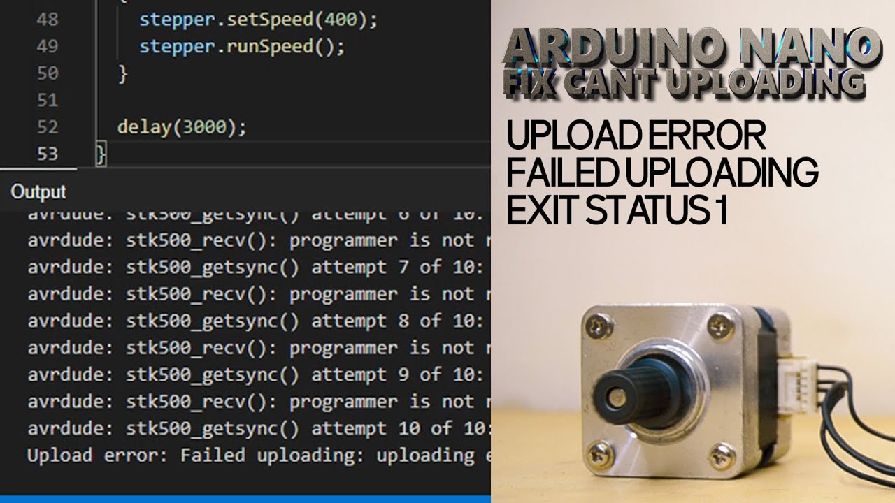 Arduino Nano Upload Error Fail Uploading Exit Status 1 Problem USB
