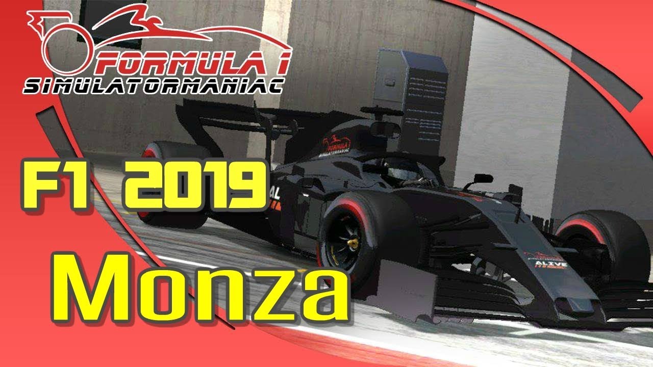 rFactor F1 2019 Simulator Monza Lap - YouTube