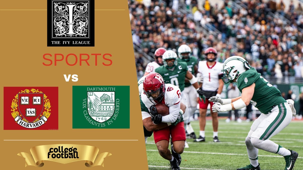 Ivy League Football's BIGGEST Rivalry Harvard vs Dartmouth 2024 - YouTube