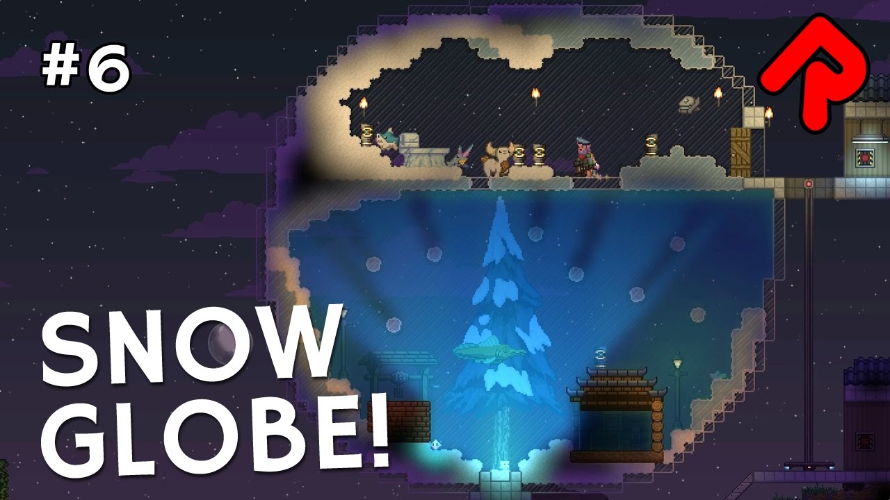 Snow Globe of Ice Monsters! | Let's play Starbound Safari Park ep 6 ...
