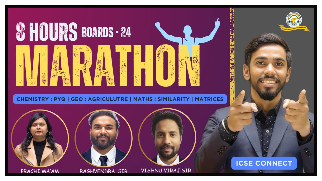Marathon Class 10 Boards | Chemistry | Geography | Mathematics Marathon ...