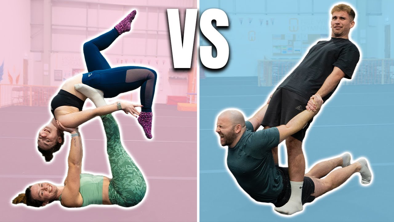 GIRLS vs. BOYS Acro Challenge! - YouTube