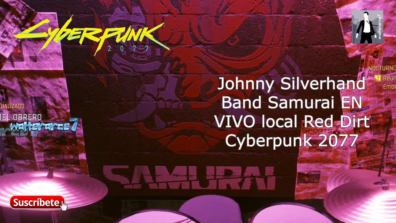 Johnny Silverhand Band Samurai EN VIVO local Red Dirt Cyberpunk 2077 ...
