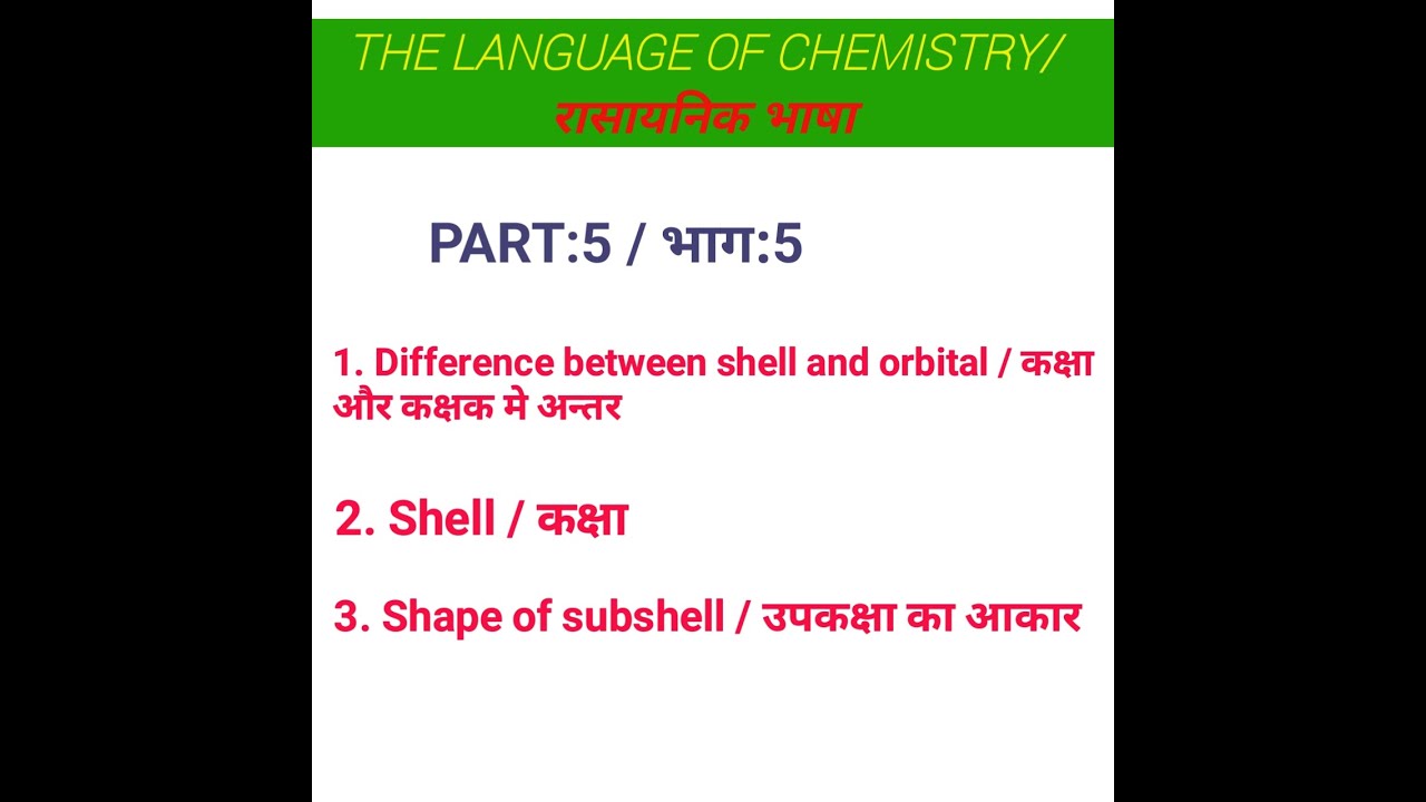 shell/orbit and orbital/ subshell with easy trick by md sir - YouTube
