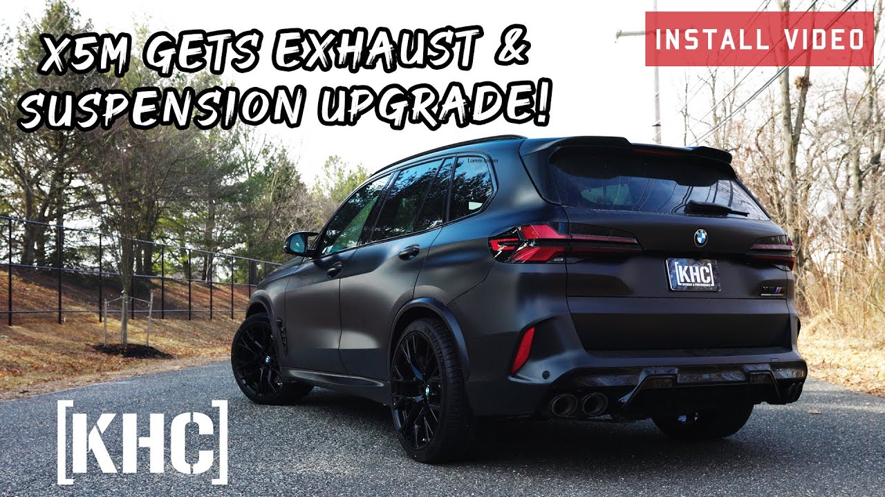 BMW X5M Gets Akrapovic Exhaust, Lowered & Blacked Out! - YouTube