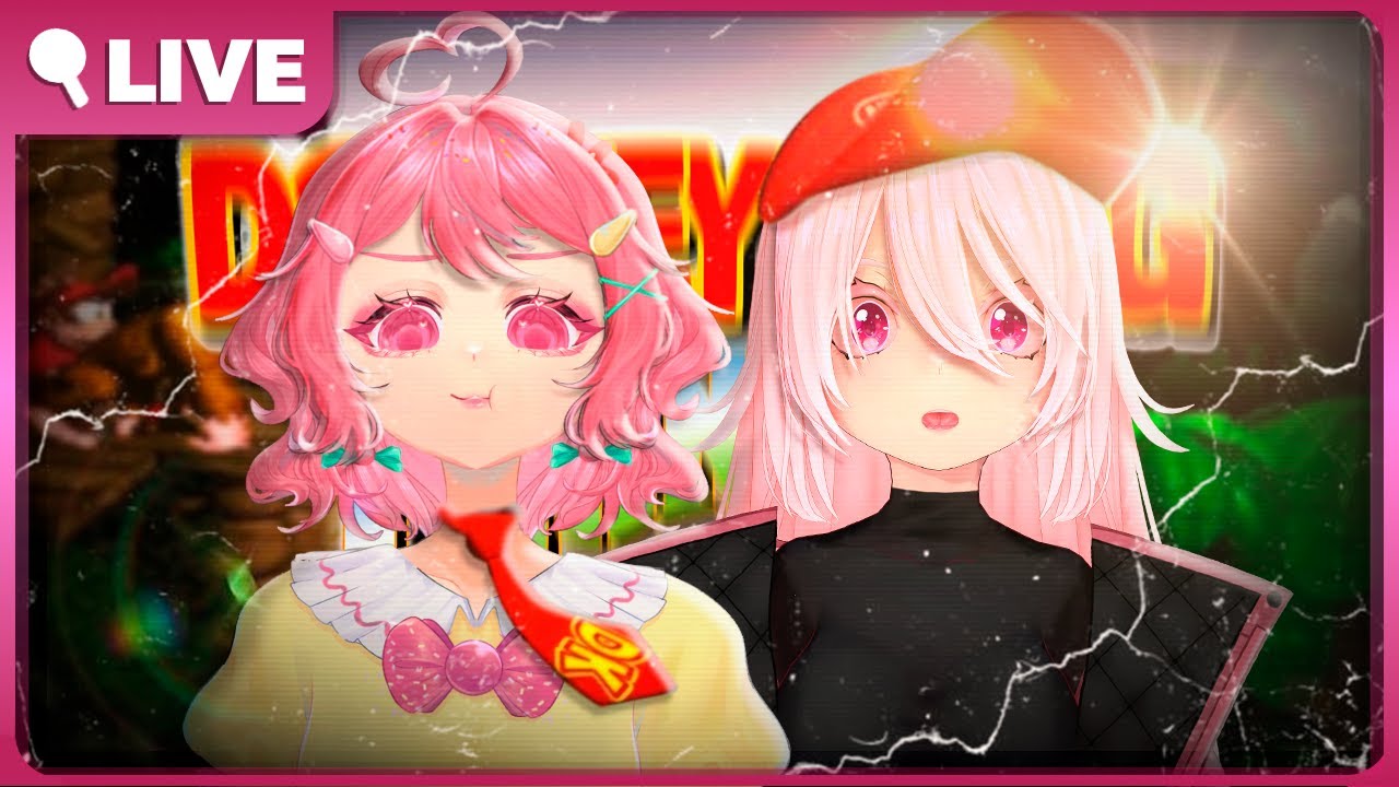 [VTUBER-BR] DOIS NOOBS JOGANDO DONKEY KONG CONTRY!! @LayneKasumi - YouTube