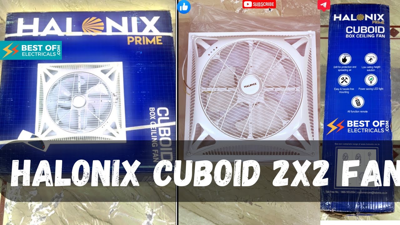 Halonix Cuboid 2x2 Fan - YouTube
