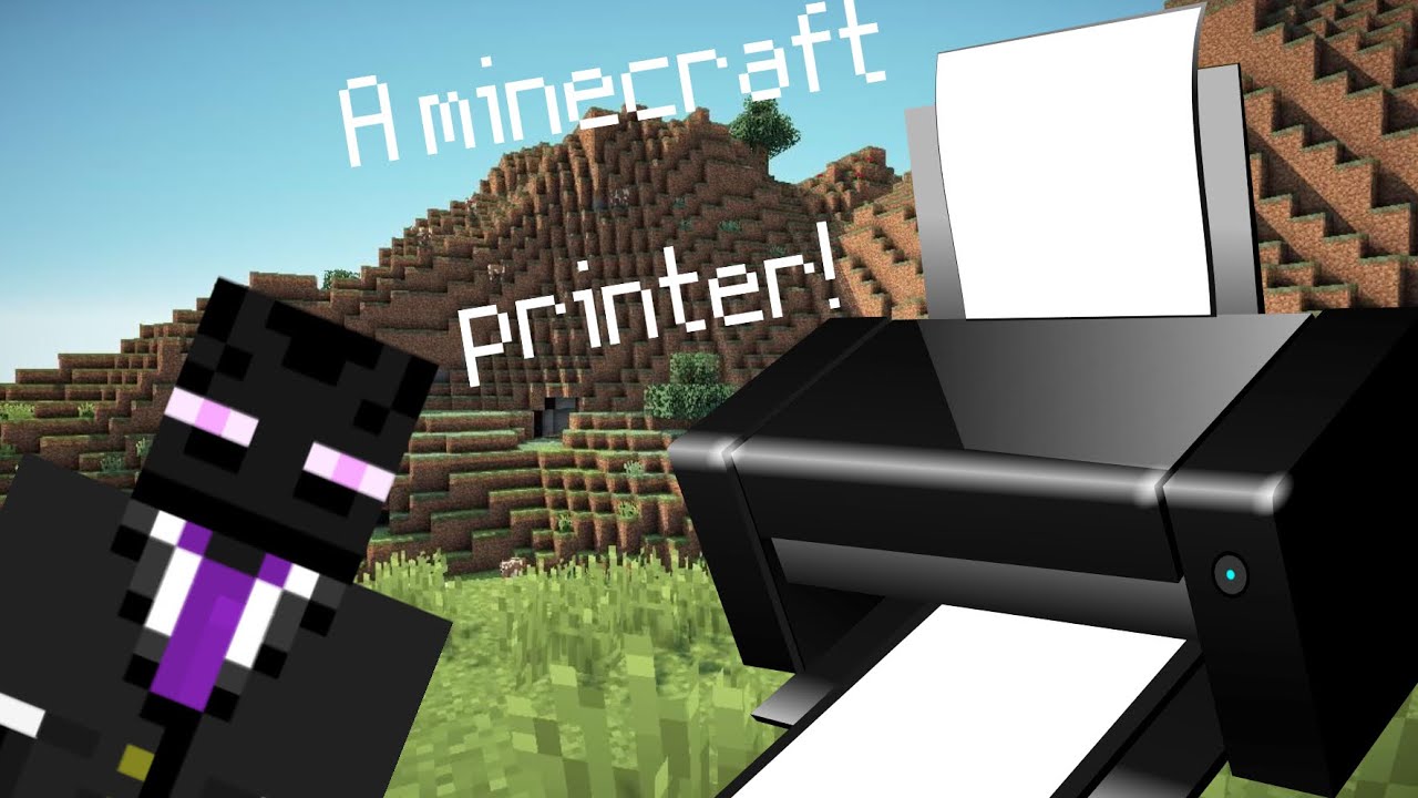 How to build a minecraft printer! (Works on all platforms) - YouTube