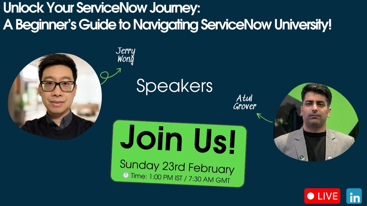 🚀 Ready to kick-start your ServiceNow learning journey? - YouTube