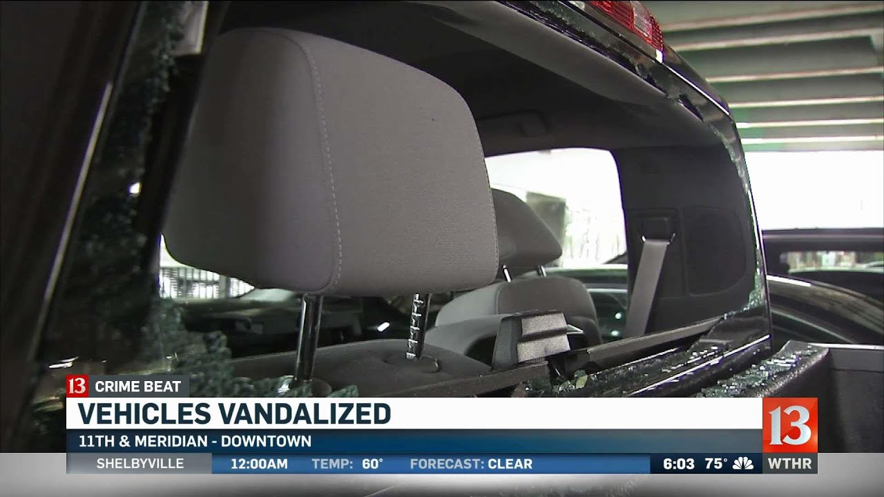 Several government vehicles damaged by vandals - YouTube