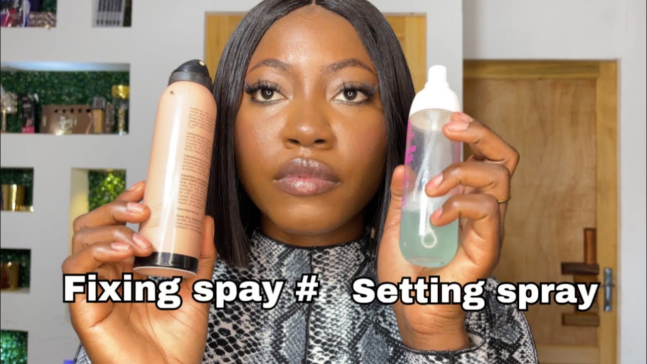 La différence entre le fixing spray et le setting spray - YouTube