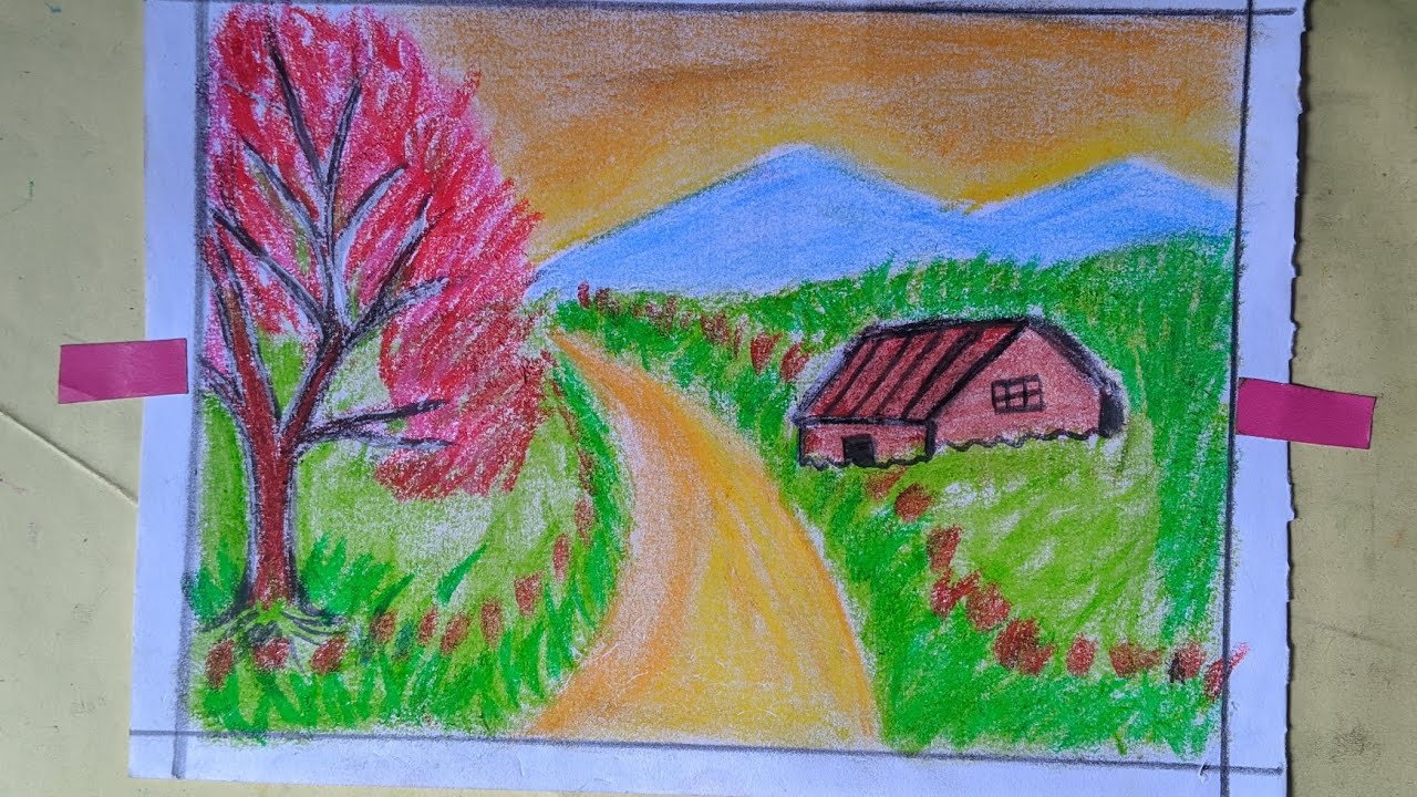 Beautiful senary nature drawing . Senary disso chitto drawing. - YouTube