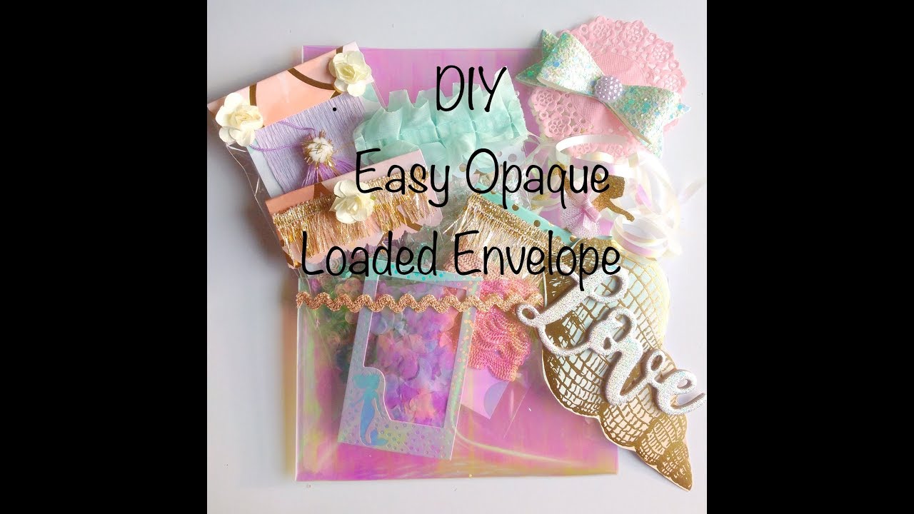 DIY Mermaid Loaded Envelope Tutorial - YouTube